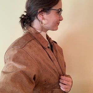 giovanni | Jackets & Coats | Vintage Genuine Leather Motor Jacket ...